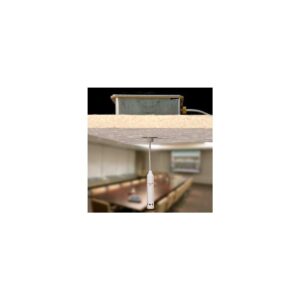 Audix M55 Installed Sound Omnidirectional Hanging Ceiling Microphone with Height Adjustment, White