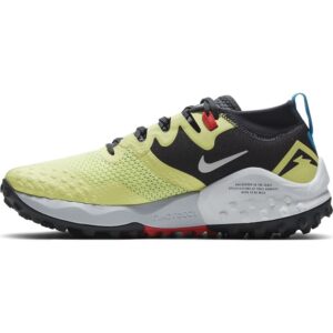 NIKE Women's WMNS Wildhorse 7 Running Shoe, Limelight Off Noir Laser Blue Chile Red, 8.5