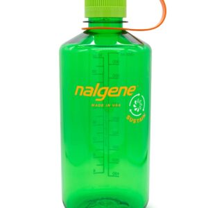 Nalgene Sustain Tritan BPA-Free Water Bottle Made with Material Derived from 50% Plastic Waste, 32 OZ, Narrow Mouth, green