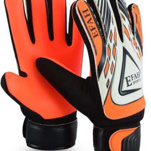 EFAH SPORTS Soccer Goalie Goalkeeper Gloves for Kids Boys Children Football Gloves with Strong Grips