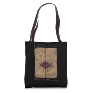 Harry Potter Marauder's Map Words Tote Bag