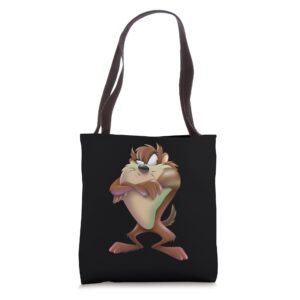 looney tunes tazmanian devil airbrushed tote bag