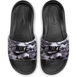 NIKE Men's Slide Slipper, Black Grey Fog Particle Grey White, 8