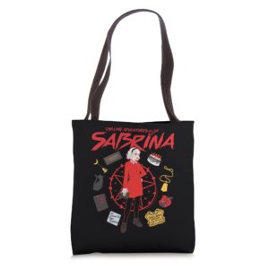 the chilling adventures of sabrina circle tote bag