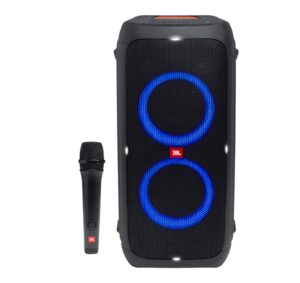 jbl partybox 310 premium high power portable wireless bluetooth audio system bundle pmb100 wired dynamic vocal mic - black