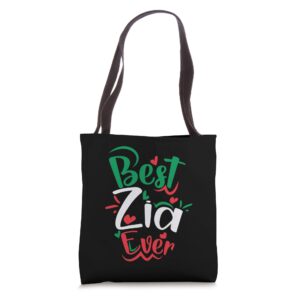 cute best zia ever aunt gift italian auntie gifts tote bag