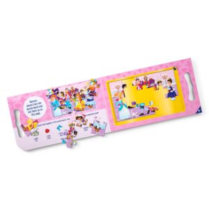 Melissa & Doug Take-Along Magnetic Jigsaw Puzzles Travel Toy Princesses (2 15-Piece Puzzles)