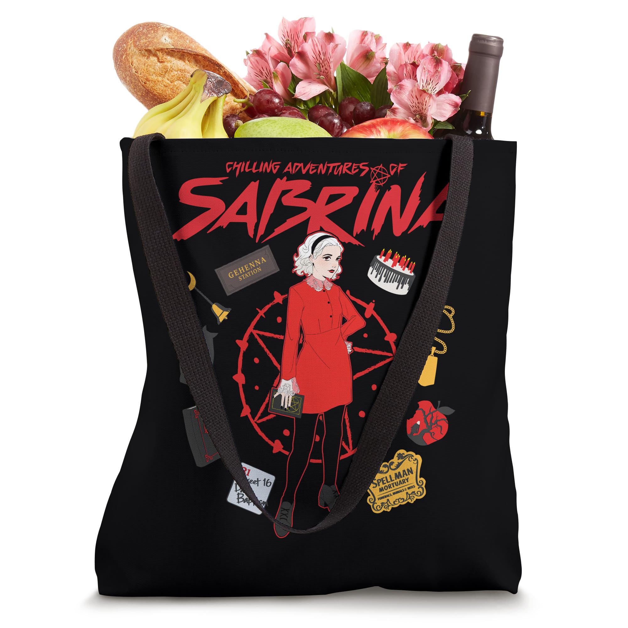 The Chilling Adventures of Sabrina Circle Tote Bag