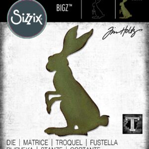 Sizzix Bigz Die 665223 Mr. Rabbit by Tim Holtz, Multicolor