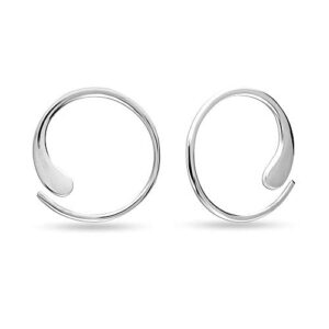 lecalla sterling silver jewelry wire pull through hoop earrings for women teen 20 mm