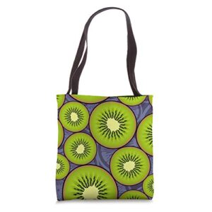 kiwi slices fruit themed decorative slices gift idea women tote bag