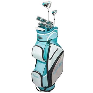 GolfGirl FWS3 Ladies Golf Clubs Set with Cart Bag, All Graphite, Left Hand, Teal