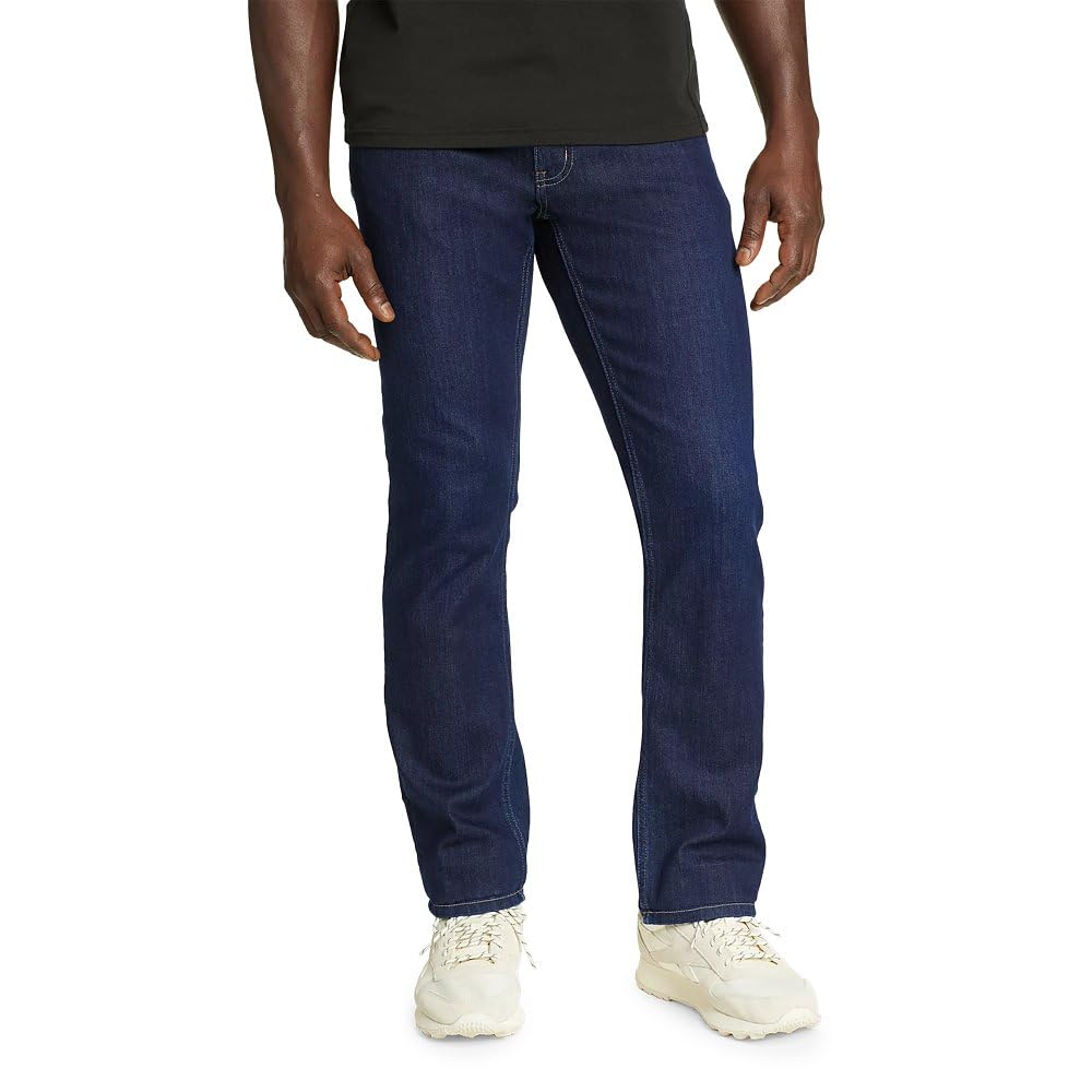 Eddie Bauer Men's Voyager Flex 2.0 Jeans, Dk Indigo, 34W x 32L