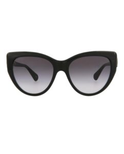 gucci women's classic cat eye sunglasses, black black grey, one size