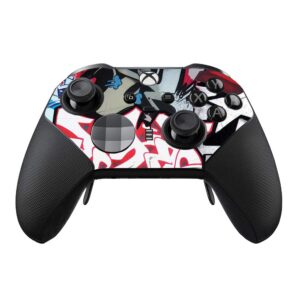 mighty skins skin compatible with xbox elite series 2 controller - graffiti mash up | protective, durable, and unique vinyl decal wrap cover | easy to apply, remove, and change styles | made in the usa (mieliteco2-graffiti mash up)