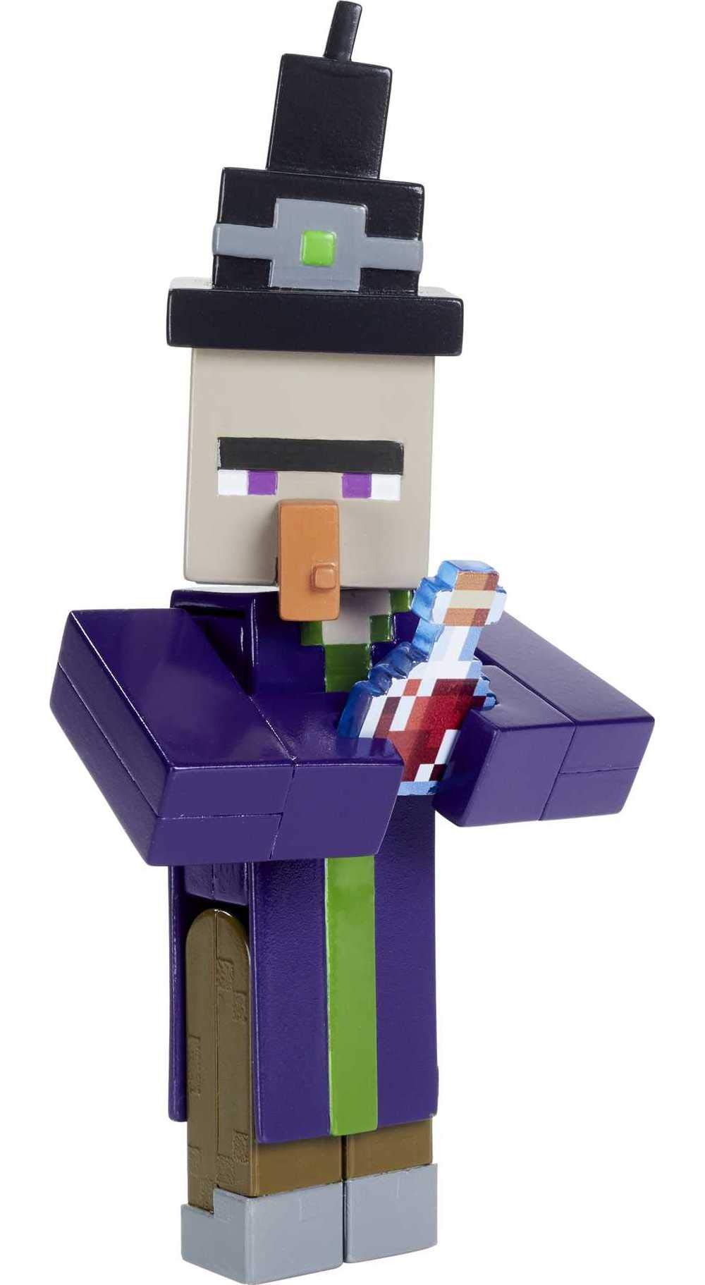 Minecraft Witch 3.25 3.25" scale Video Game Authentic Action Figure with Accessory and Craft-a-block