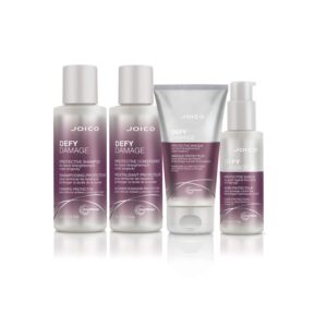 joico defy damage protective and repairing complete treatment mini set, for fragile hair