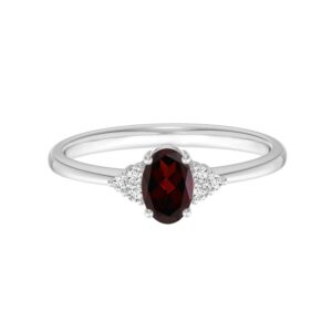 shine jewel 1.50 cts oval cut garnet gemstone 925 sterling silver solitaire stackable christmas gift ring (5)