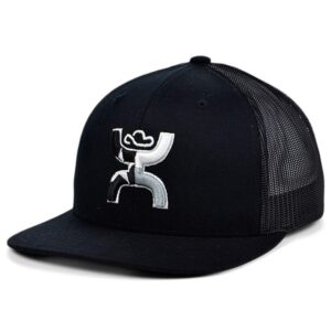 hooey texican adjustable snapback hat (black)