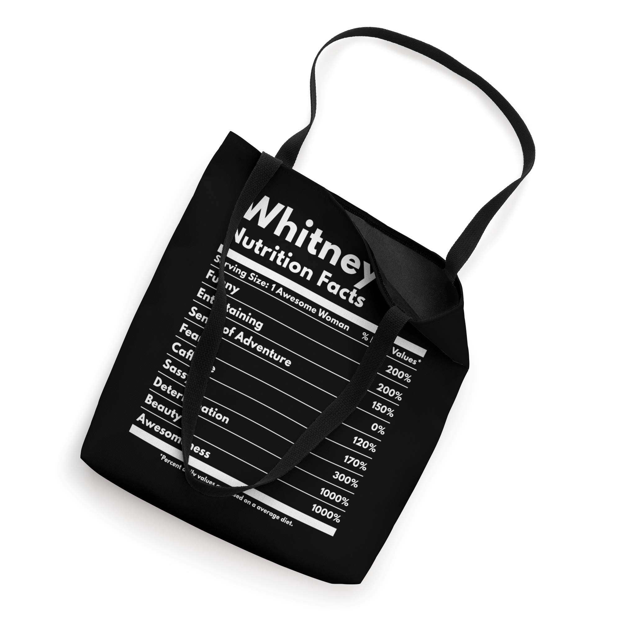 Whitney Nutrition Facts Gift Funny Personalized Name Whitney Tote Bag