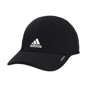 adidas kids-boy's/girl's superlite relaxed adjustable performance cap, black/white, one size