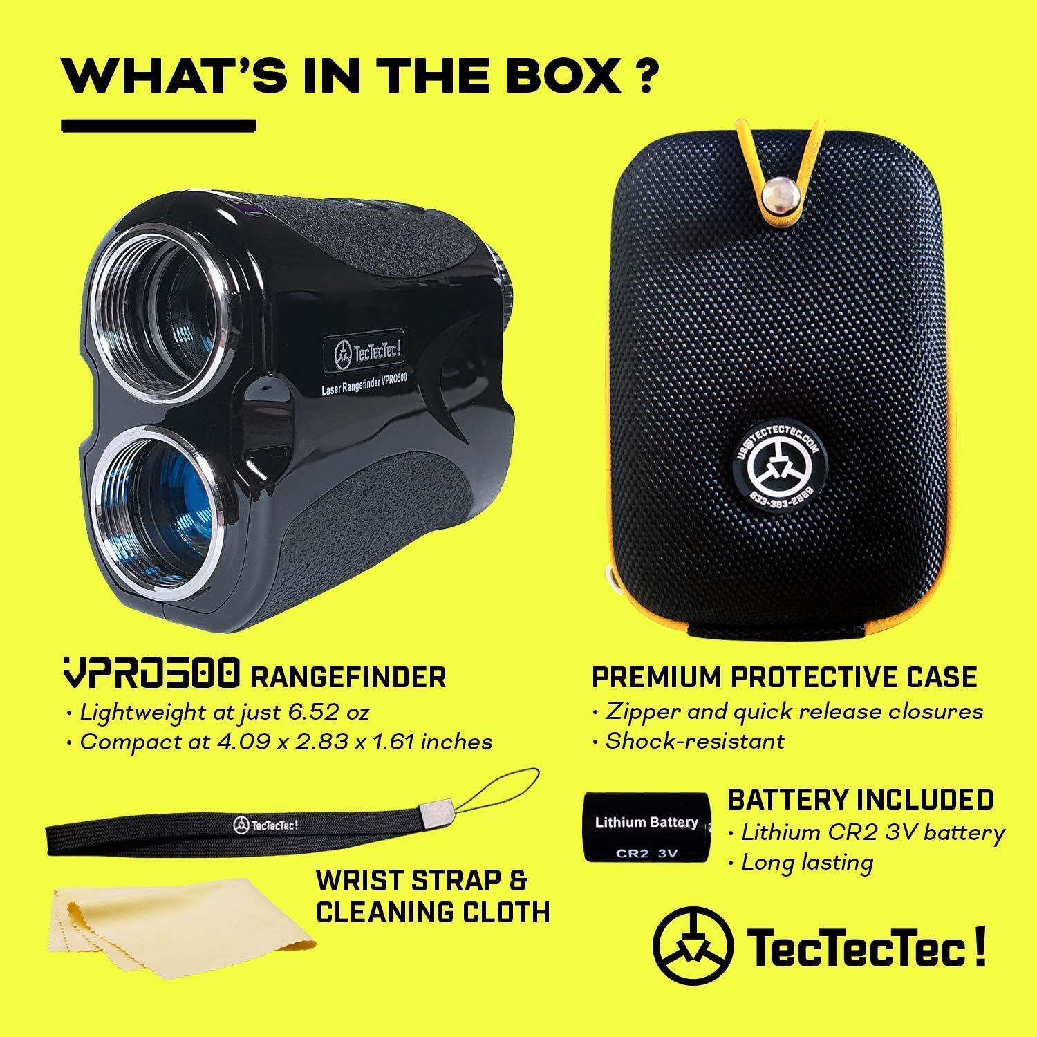 TecTecTec VPRO500 Golf Rangefinder and ULT-G GPS Watch