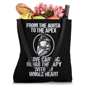 Cardiac Rehab Therapist Gift Heart Anatomy Black Tote Bag