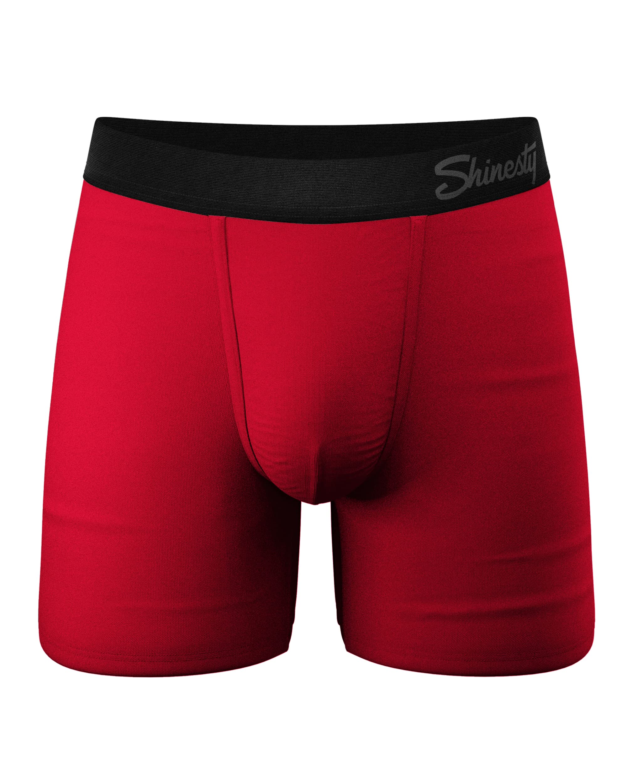 Shinesty Hammock Support Boxer Briefs with Pouch | Underwear for Men Flyless | US XL Red