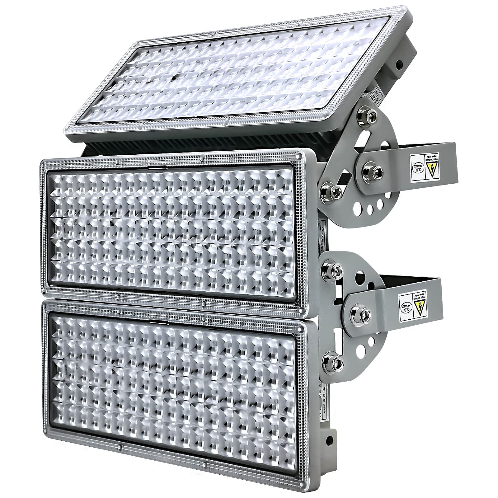 Kekeou Stadium Lights LED Flood Lights Outdoor 300W 33000LM 6500K Flood Lights Outdoor IP67 Waterproof 300 Watt Exterior Flood Lights with 3 Adjustable Heads for Yard