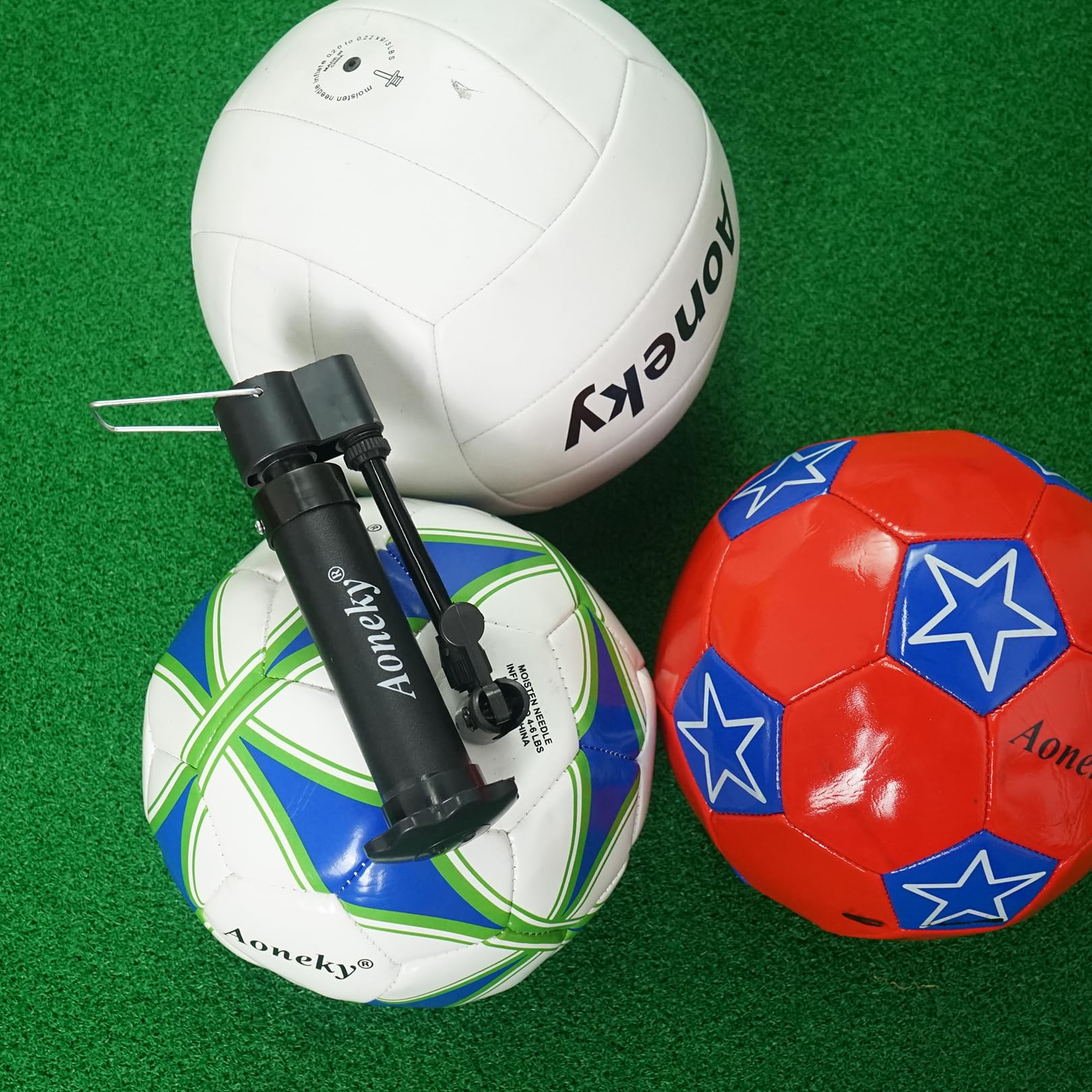 Aoneky Ball Pump for Sport Ball - Portable Mini Hand Air Pump