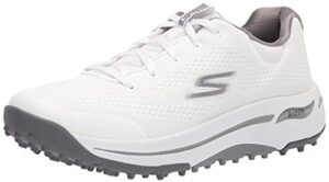 skechers women's arch fit golf shoe, white, 9.5