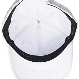 PGA TOUR Men's Standard Golf Print Cap, Bright White, One Size