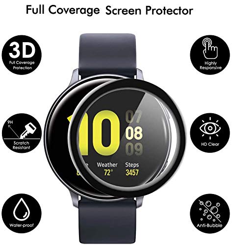 Compatible for Amazfit GTS 2 Mini Screen Protector, YOUkei 3D Full Coverage PET Soft Screen Protector Film for Amazfit GTS 2 Mini Fitness Smart Watch (3 pack)