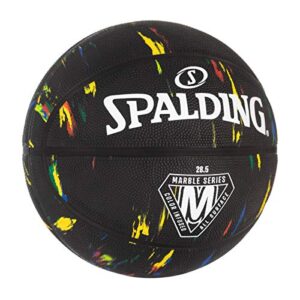 Spalding Marble Series Black Multi-Color Outdoor Basketball 28.5"