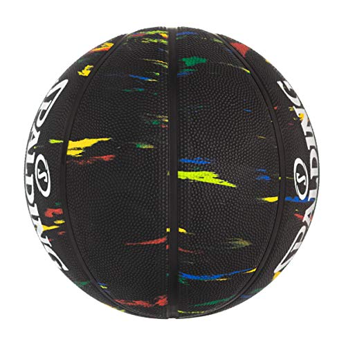 Spalding Marble Series Black Multi-Color Outdoor Basketball 28.5"