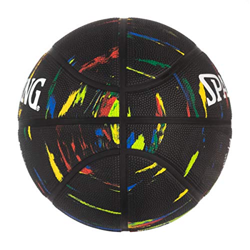 Spalding Marble Series Black Multi-Color Outdoor Basketball 28.5"