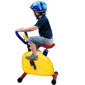 Fun And Fitness Kids Exercise Bike Equipment,Toddler Exercise Bikes Machine Indoor Cardio Training for Childrens with Adjustable Seat Mini Exercise Kid Stationary Bike