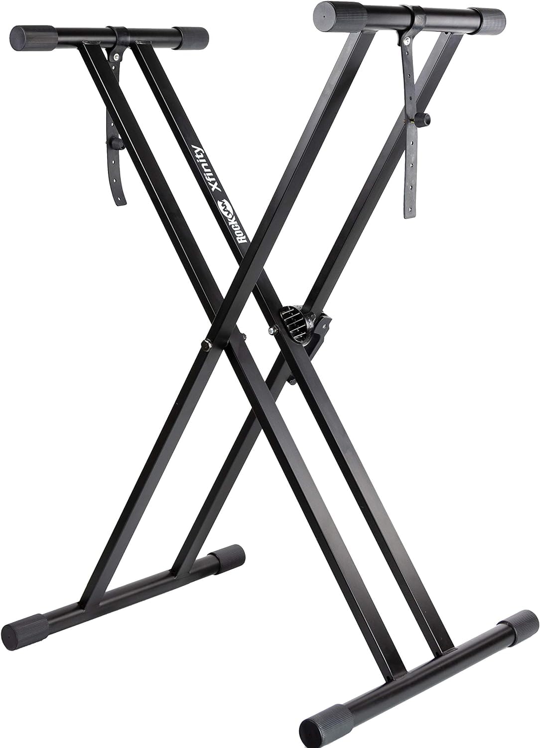 Alesis Recital Pro | Digital Piano/Keyboard & RockJam Xfinity Heavy-Duty, Double-X, Pre-Assembled, Infinitely Adjustable Piano Keyboard Stand with Locking Straps