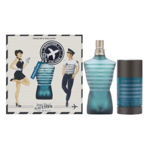 jean paul gaultier le male 2 piece set: 2.5 oz eau de toilette spray + 2.6 oz deodorant stick