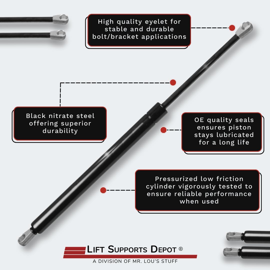 Lift Supports Depot Qty (2) Replaces 3108392.139 331055.010 025214 A818WP Awning Lift Support for RV and Camper 28.74 Inch - High Quality Struts and Easy Installation