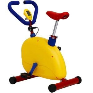 fun and fitness kids exercise bike equipment,toddler exercise bikes machine indoor cardio training for childrens with adjustable seat mini exercise kid stationary bike