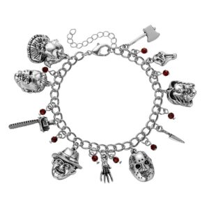 hanreshe bracelets horror movie ghost baby jason scary theme bracelet cosplay jewelry women horror charm bracelet