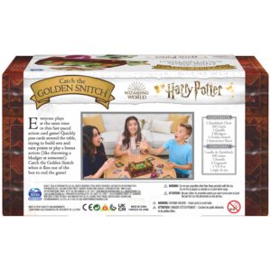 Harry Potter Catch The Golden Snitch, A Quidditch Board Game for Witches, Wizards and Muggles, Family Game Ages 8 & up