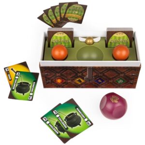 Harry Potter Catch The Golden Snitch, A Quidditch Board Game for Witches, Wizards and Muggles, Family Game Ages 8 & up