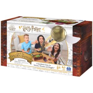 Harry Potter Catch The Golden Snitch, A Quidditch Board Game for Witches, Wizards and Muggles, Family Game Ages 8 & up