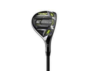 cobra golf 2021 radspeed hybrid gloss black-turbo yellow (men's right hand, ust recoil 480 esx, reg flex, 21)