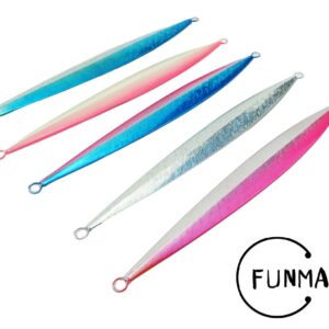 Funmaker 40g-620g Fishing Saltwater jigs Speed Jigging Slow Jigging Pitching Lures Vertical Jigging Artificial Lures Vertical Jigs Saltwater Artificial Bait (Laser pink,500g)