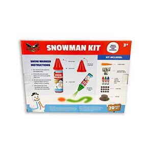 Flexible Flyer Build a Snowman Kit & Snow Art Markers. Kids Winter Toy Decorate Set, Black