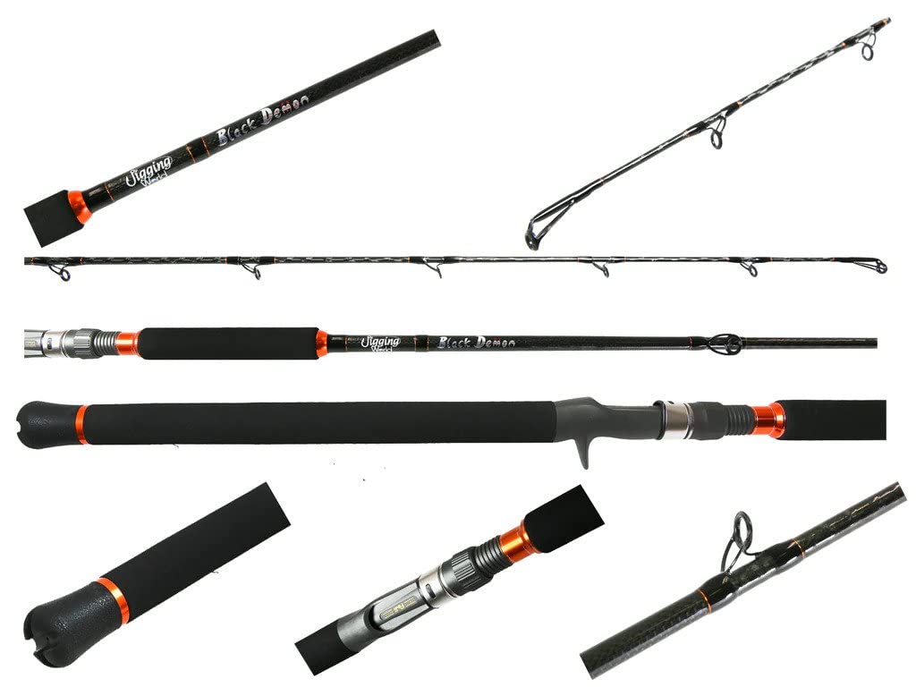 Jigging World JW-BD7.5MH Black Demon Casting Rod- 7'6"- Medium Heavy