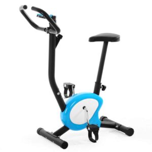 phasfbj home toddler exercise bike,kids excercise bike with lcd display,kid stationary bikes,simple and light modern style,suitable for home office leisure sports,blue